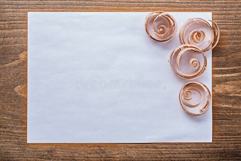 Old Paper with Curled Edges Isolated on White Stock Image - Image of ...