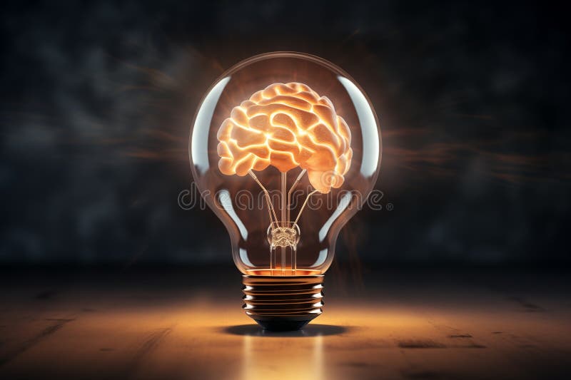 Clean and shiny lightbulb stock illustration. Illustration of ...
