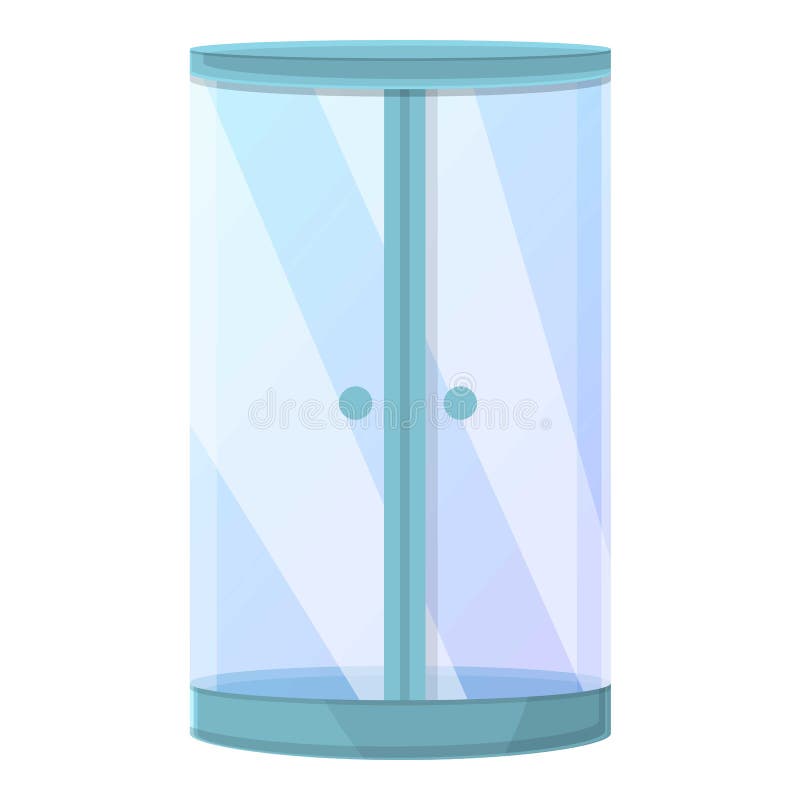 Clean Shower Stall Icon, Cartoon Style Stock Vector - Illustration of ...