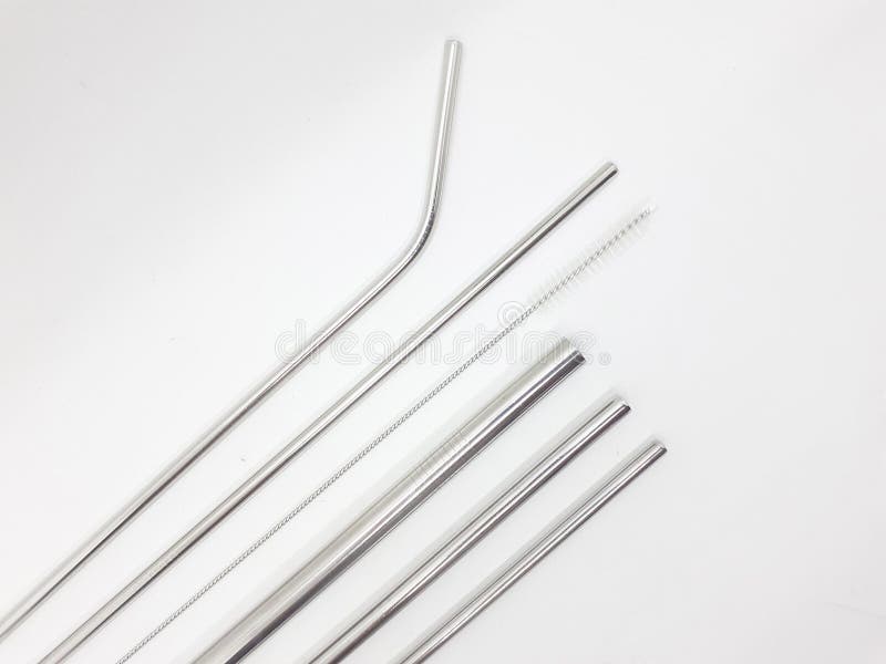 Clean Silver Metallic Straw for Environment Green Lover with Beautiful ...