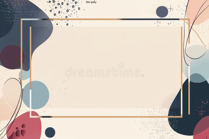 Clean and Simple Abstract Frame Design with Blank Rectangle and Modern ...