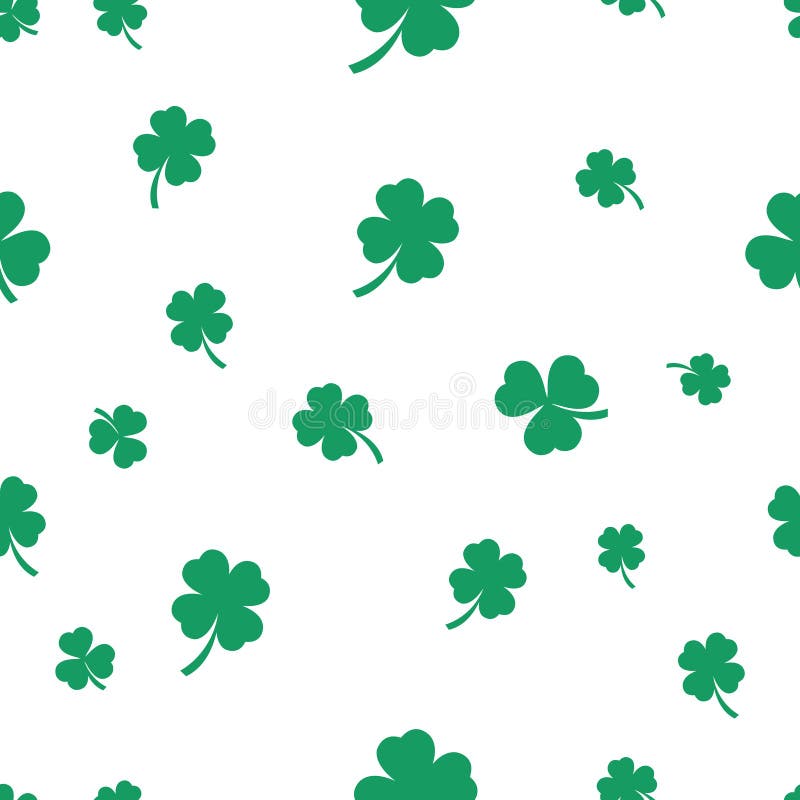 Lucky Clover Leaf Vector Illustration Stock Illustration - Illustration ...
