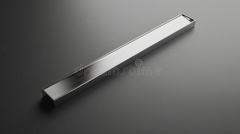 Clean and Simple Blank Mockup of a Metallic Bookmark with a Sleek ...
