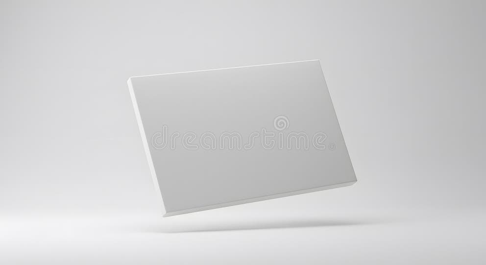 Blank White Rectangular Box Mockup Design Template for Branding and ...