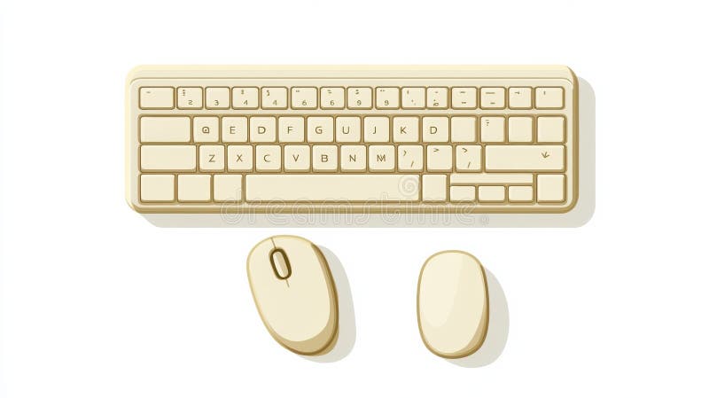 This Clean and Simple Design Features a Beige Keyboard Alongside a ...
