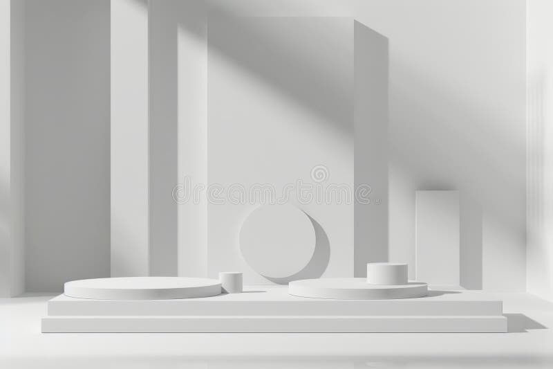 Clean and Simple Display Stage Layout Providing a Neutral Backdrop ...