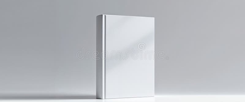 Clean and Simple Mockup of a Blank Book Cover Stock Image - Image of ...