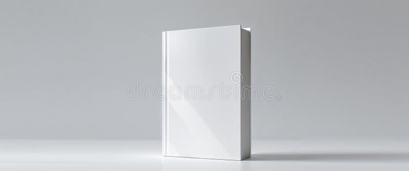 Clean and Simple Mockup of a Blank Book Cover. Stock Photo - Image of ...