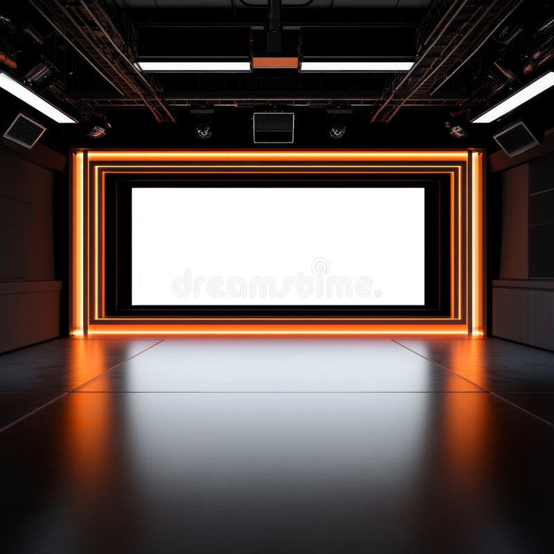 Clean and Simple News Backdrop with Ample Space for Presentations Stock ...