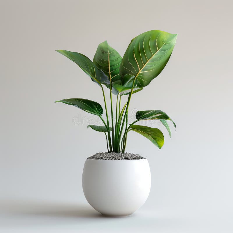 Clean simple plant design stock illustration. Illustration of botany ...