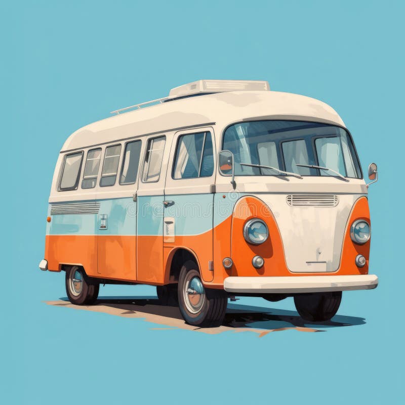 Clean and Simple Rv Ad Posters in the Style of Annibale Carracci Stock ...