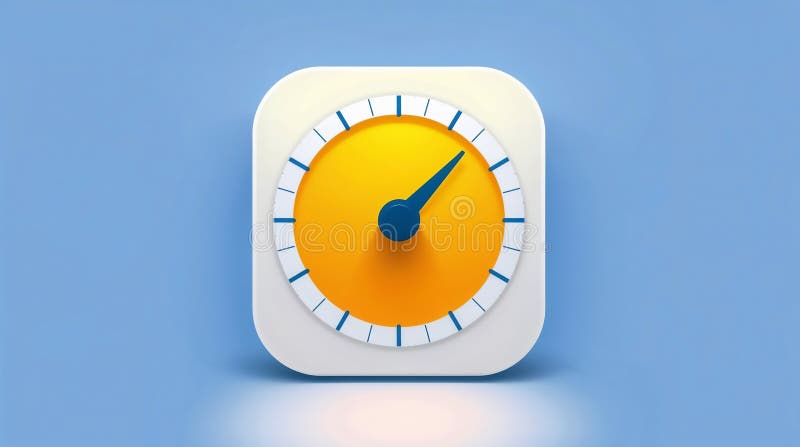 Clean and Simple Timer Application Icon Stock Illustration ...