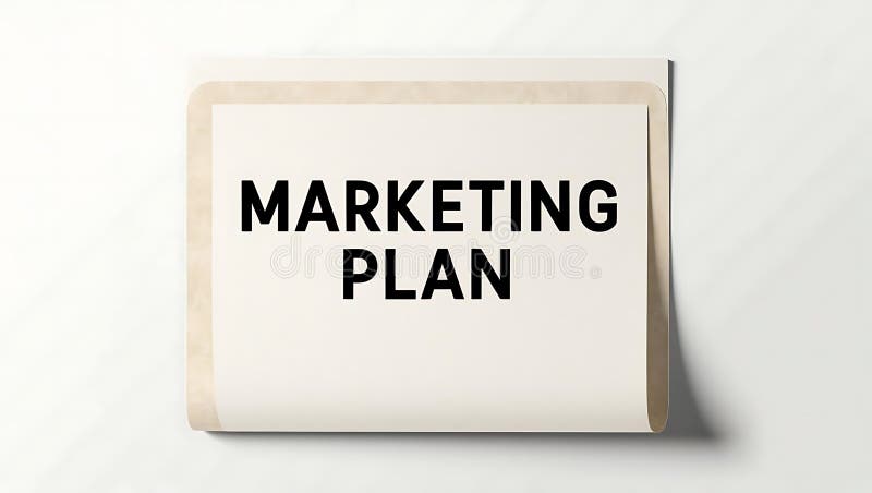 Visual Representation of a Marketing Plan on a Wall, Highlighting ...