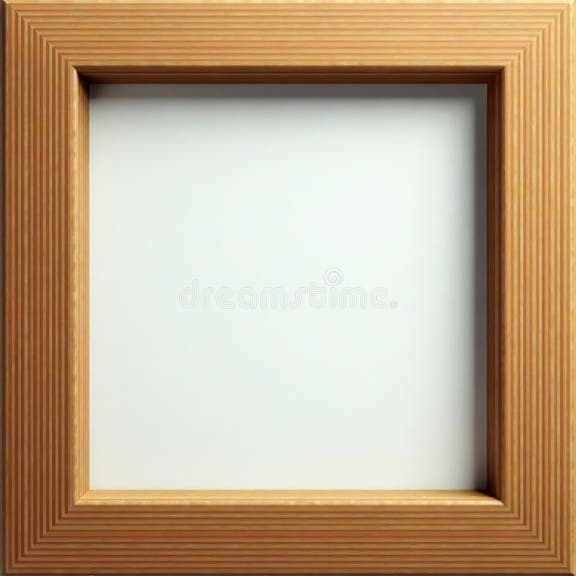 Clean, Simple Wooden Rectangle Frame, Vector Illustration , Frame ...