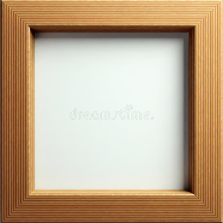 Clean, Simple Wooden Rectangle Frame, Vector Illustration , Frame ...