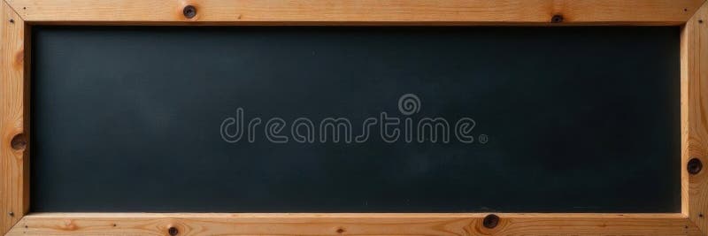 Clean Slate Blackboard in Simple Wooden Frame , Blank, Notice, Display ...