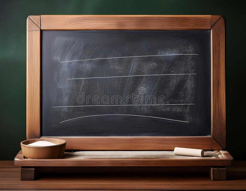 A Clean Slate Ready for New Lessons. Generative AI Stock Illustration ...