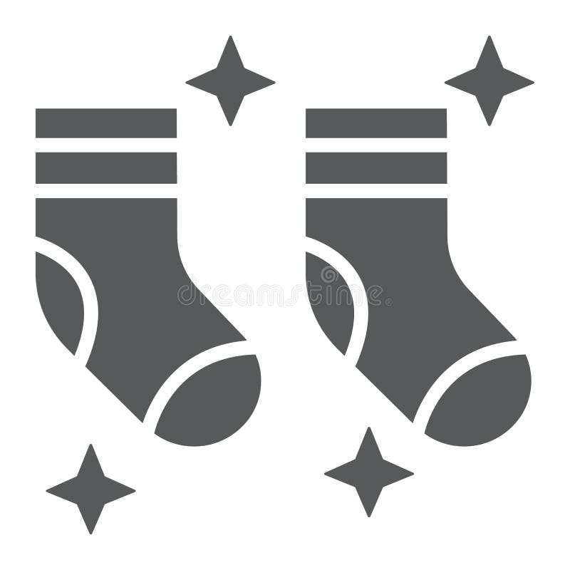 Clean Socks Glyph Icon, Laundry and Wardrobe, Tidy Socks Sign, Vector ...