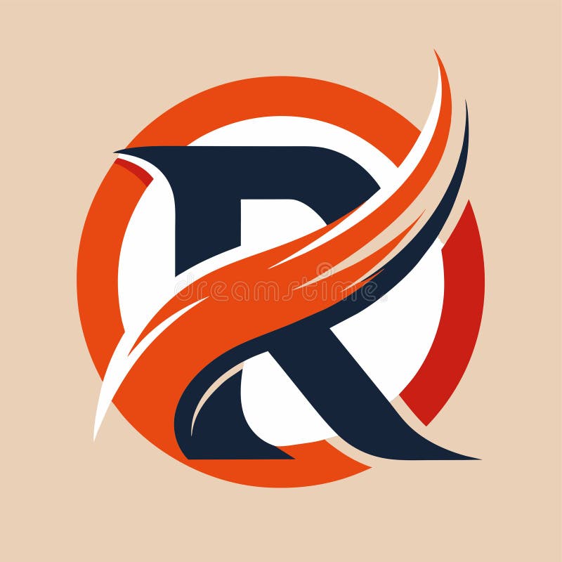 A Clean, Sophisticated Logo Design Featuring a Stylized Letter R within ...