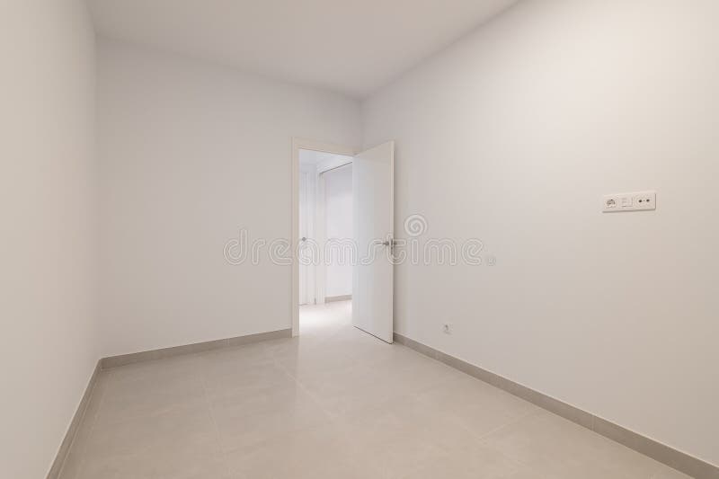 Clean and Spacious Home Interior with Bright White Walls and Empty ...