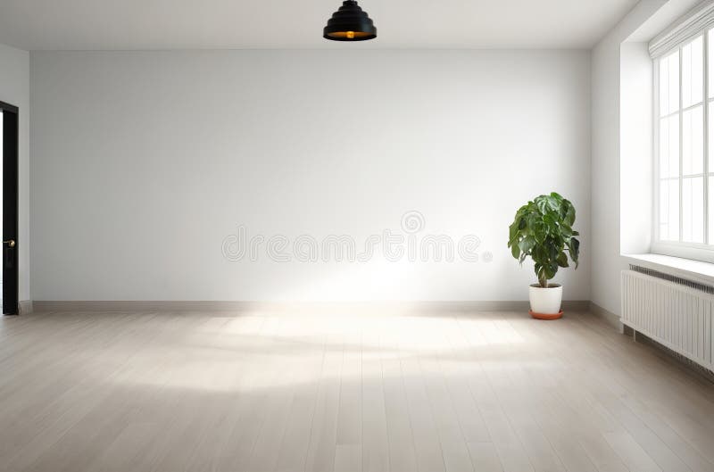 Clean and Spacious Light Room Interior: a Blank Canvas for Your ...