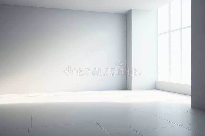 Clean and Spacious Light Room Interior: a Blank Canvas for Your ...