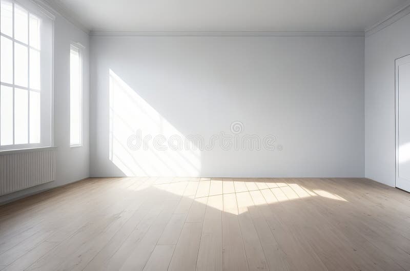 Clean and Spacious Light Room Interior: a Blank Canvas for Your ...