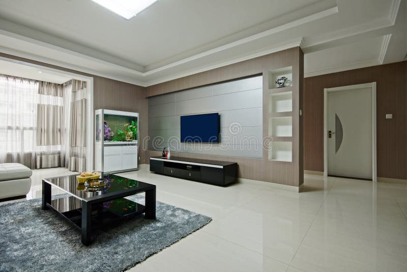 Spacious living room stock image. Image of lighting, enjoy - 30113709