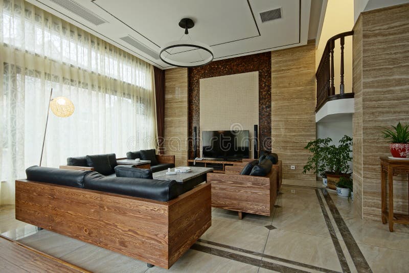 Spacious living room stock photo. Image of tile, enjoy - 30140858