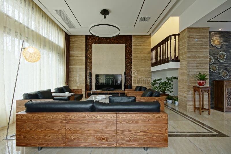 Spacious living room stock image. Image of expensive - 30146871