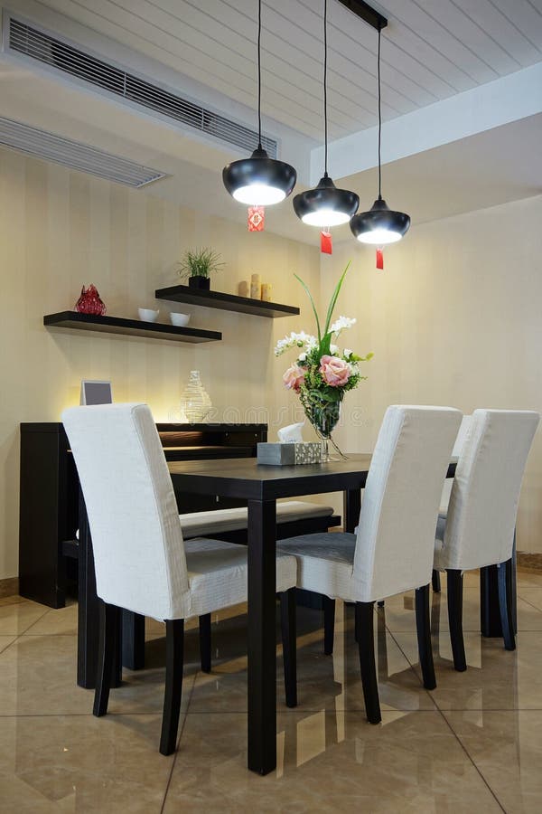 Dining table stock image. Image of living, luxury, room - 30298055