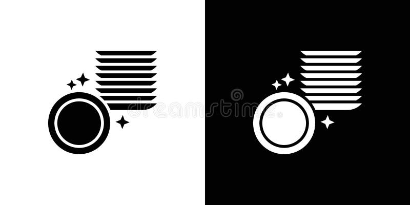 Clean Stack Plates Icon Isolated Flat Vector in Outline Stock Vector ...