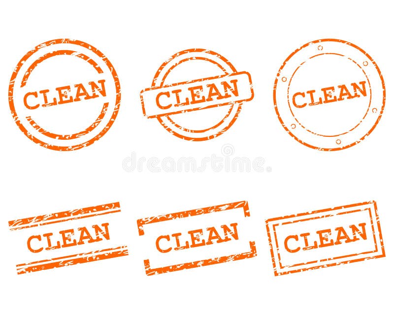 Clean stamps stock vector. Illustration of shopping - 199175511