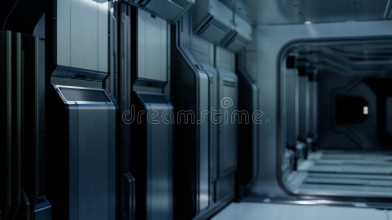 Clean Sterile Futuristic Science Fiction Interior of a Laboratory or ...