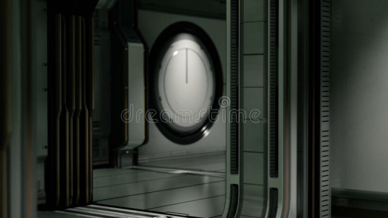 Clean Sterile Futuristic Science Fiction Interior of a Laboratory or ...