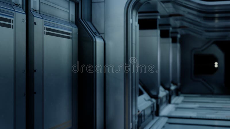 Clean Sterile Futuristic Science Fiction Interior of a Laboratory or ...