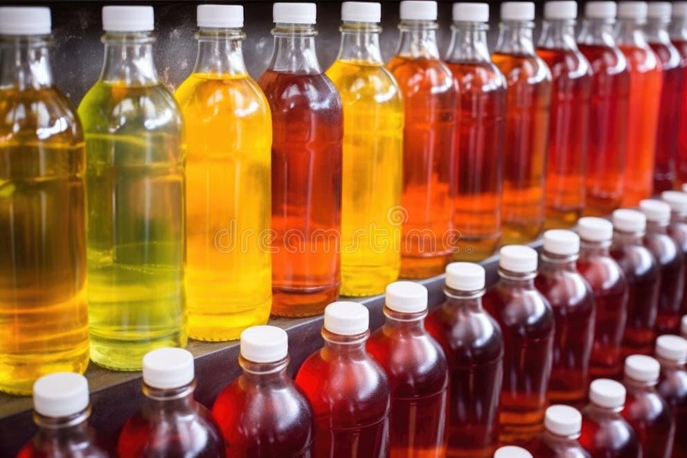 Clean, Sterile Lab Environment with Rows of Bottles Stock Photo - Image ...