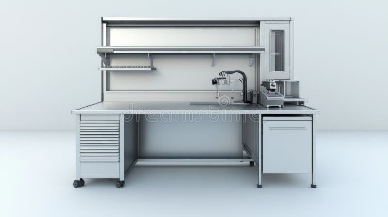 Clean and Sterile Laboratory Workspace with Modern Equipment Setup ...