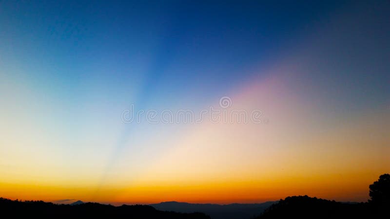 Clean Sunset stock image. Image of definition, woods - 94590111