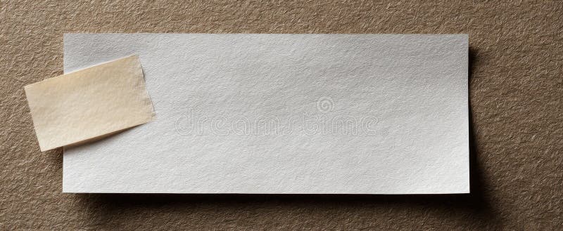 The Clean Surface Featuring Textured Paper and a Blank Note for ...