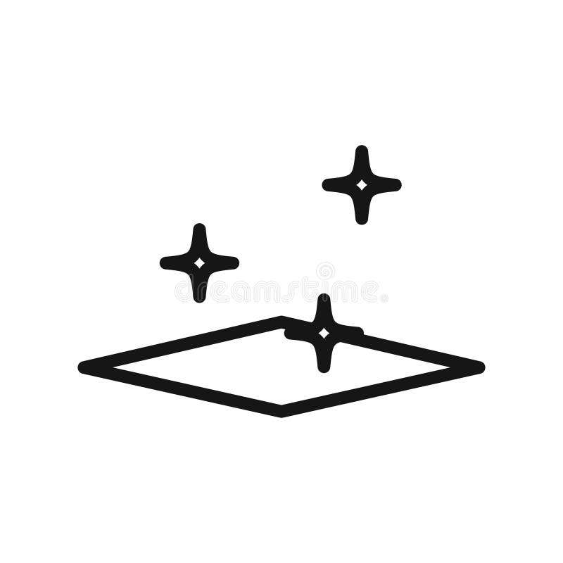 Clean Surface Icon Black Line Art Vector Logo Stock Vector ...