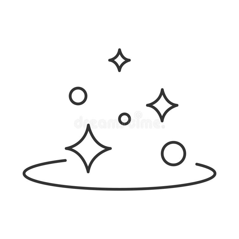 Clean Surface Outline Icon, Easy Cleaning Symbol for Graphic Design ...