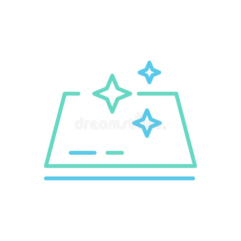 Clean Surface Outline Icon, Easy Cleaning Symbol for Graphic Design ...