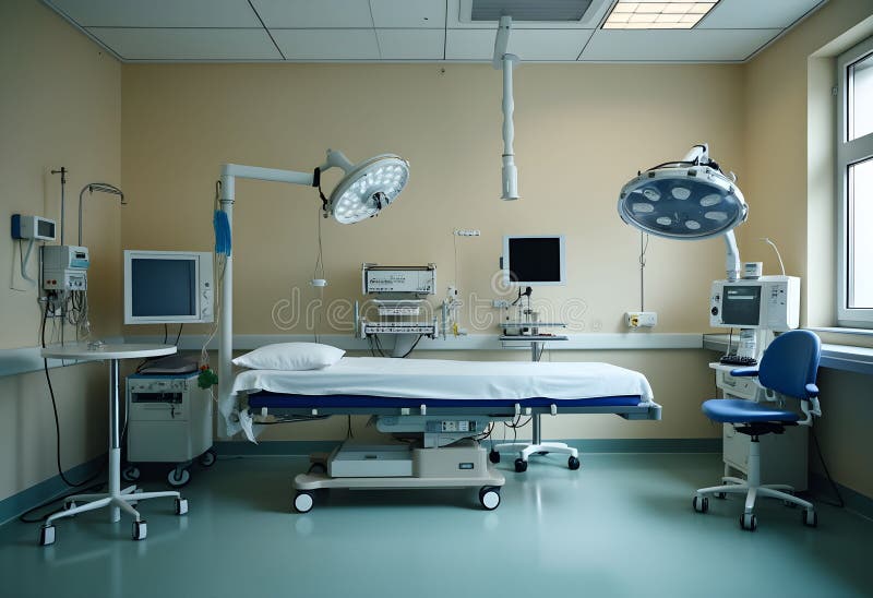 Clean Surgical Suite Equipped with Advanced Technology, Preparing for ...
