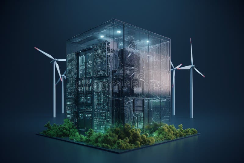 Clean and Sustainable Energy, Conceptual Illustration. Generative AI ...