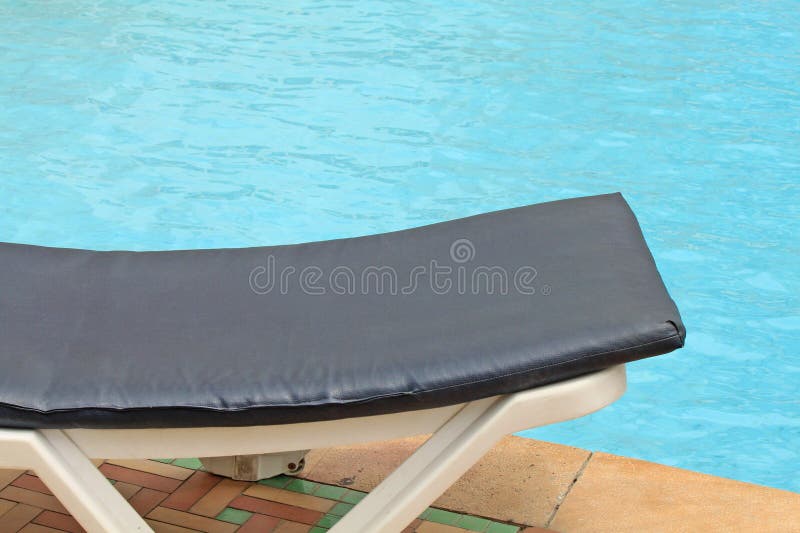 Clean Swimming Pool and Resting Chair Stock Photo - Image of cool, edge ...