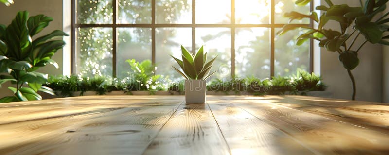 Clean Table Ready for Showcasing Products in Professional Setting ...