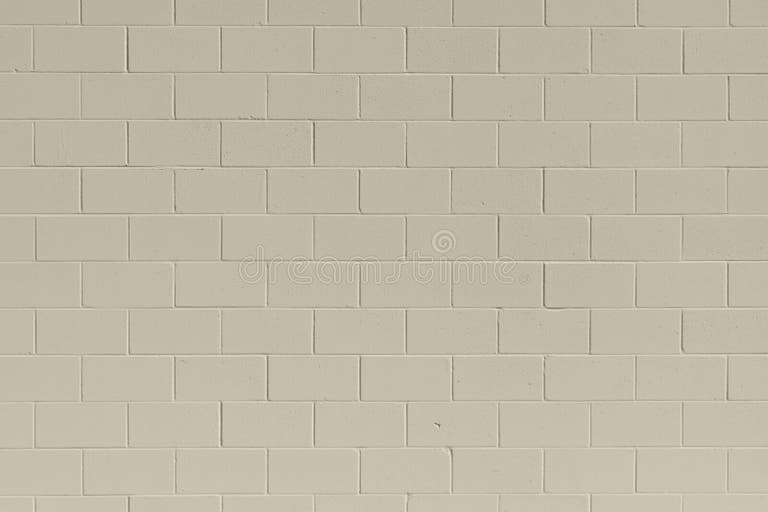 Clean Tan Generic Brick Cinder Block Wall Background Stock Image ...