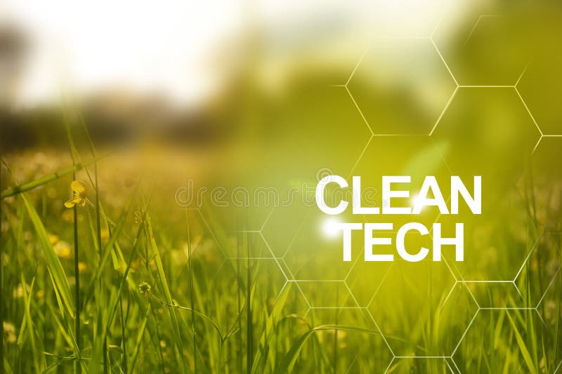 Clean Technologies for Safe Environment and Energy Saving. Stock Photo ...