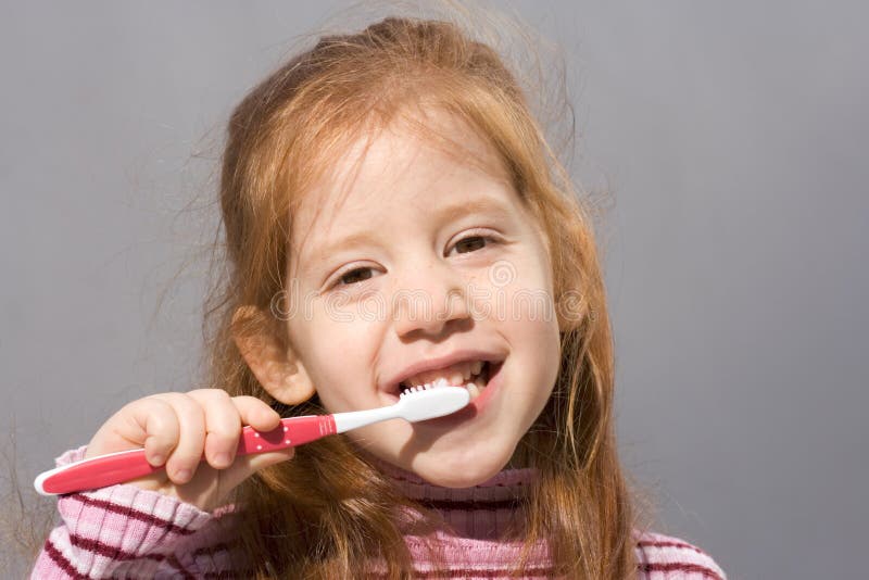 Clean Teeth of Pretty Child Stock Photo - Image of teeth, hair: 1728854